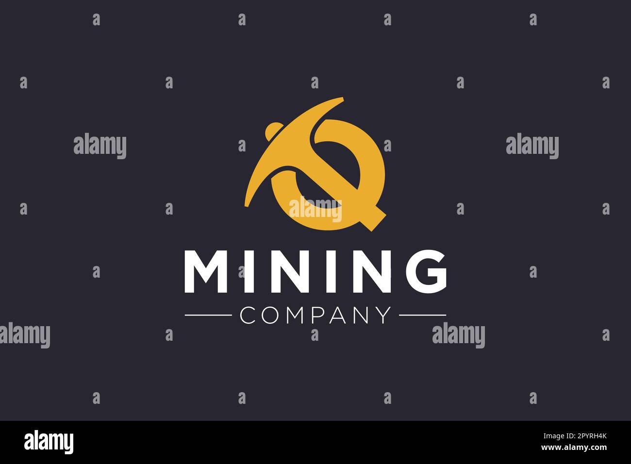 Letter Q Mining logo icon design template vector Stock Vector Image ...