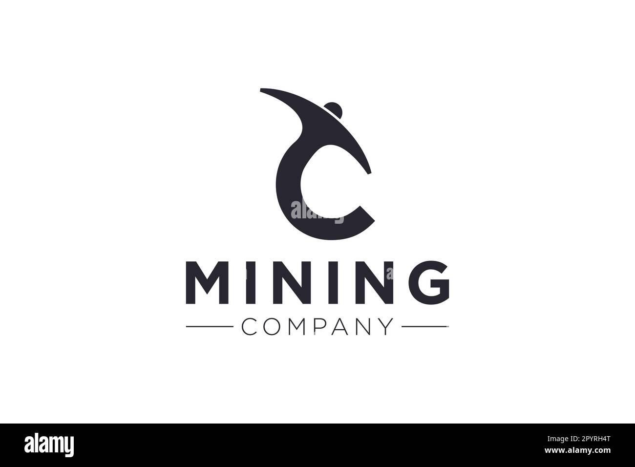 Letter C Mining logo icon design template vector Stock Vector Image ...