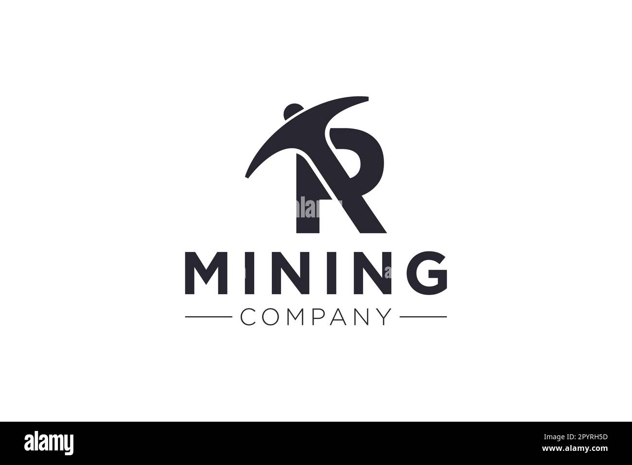 Letter R Mining logo icon design template vector Stock Vector Image ...