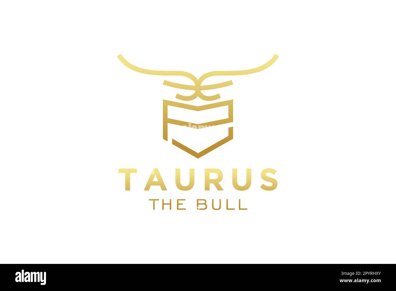 Letter P logo, Bull logo,head bull logo, monogram Logo Design Template ...