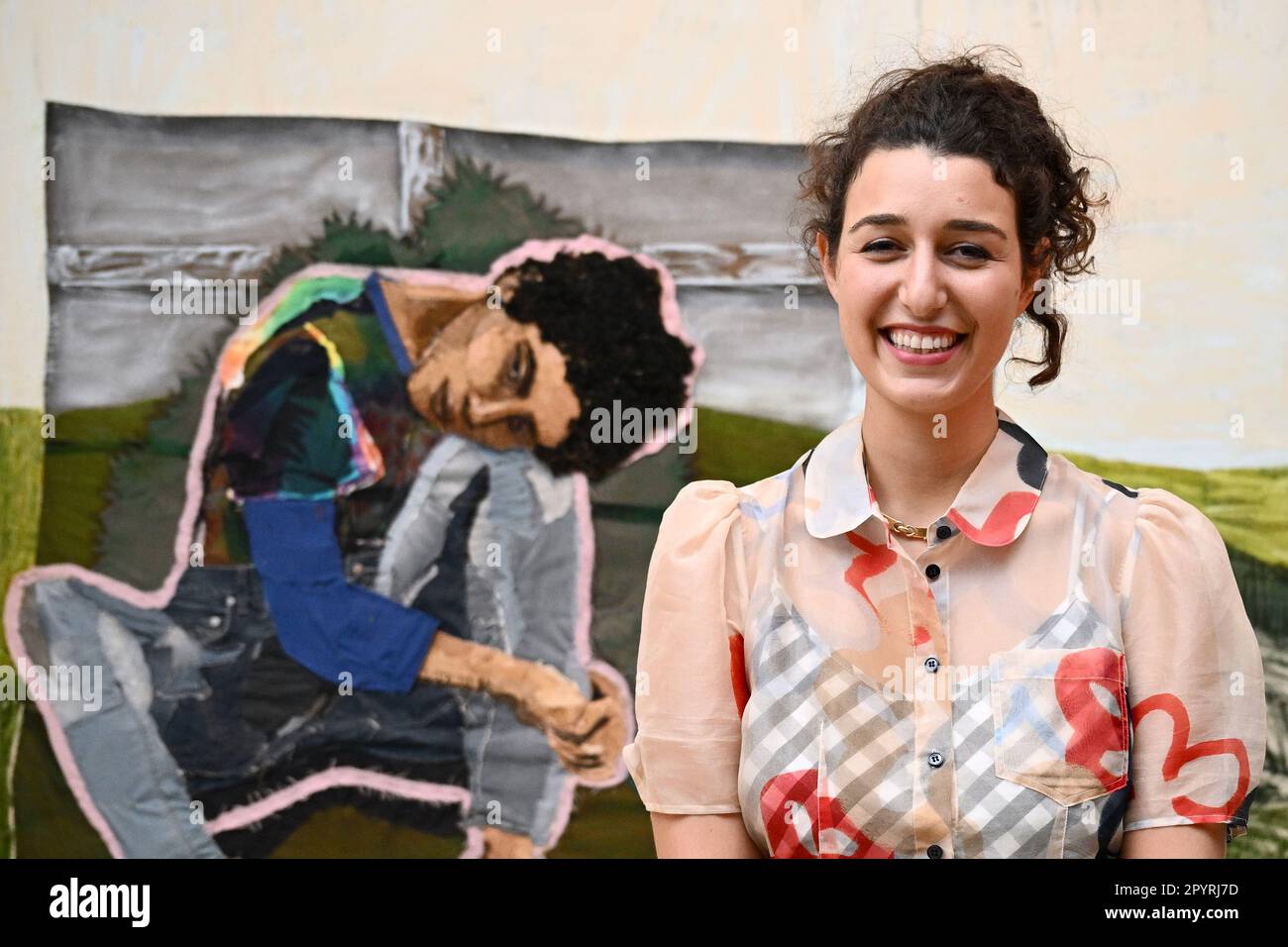 Julia Gutman poses for a photograph after winning the Archibald Prize ...