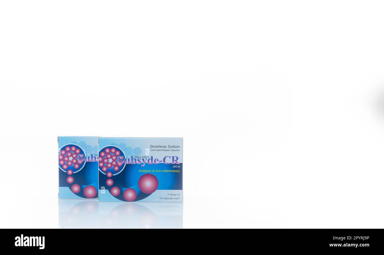 CHONBURI, THAILAND-JANUARY 30, 2022: Subsyde-CR isolated on white ...