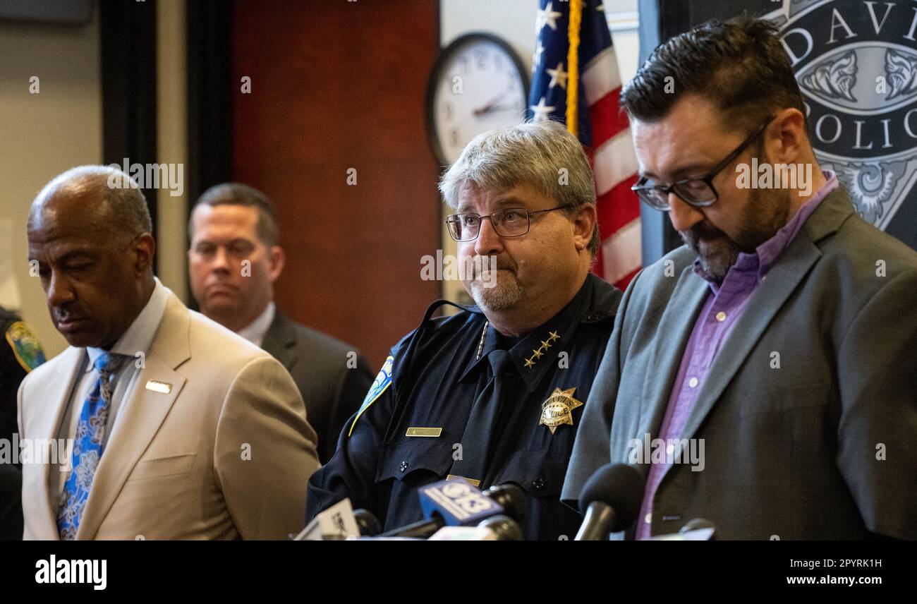 Davis, California, USA. 4th May, 2023. Davis Police Chief DARREN PYTEL ...