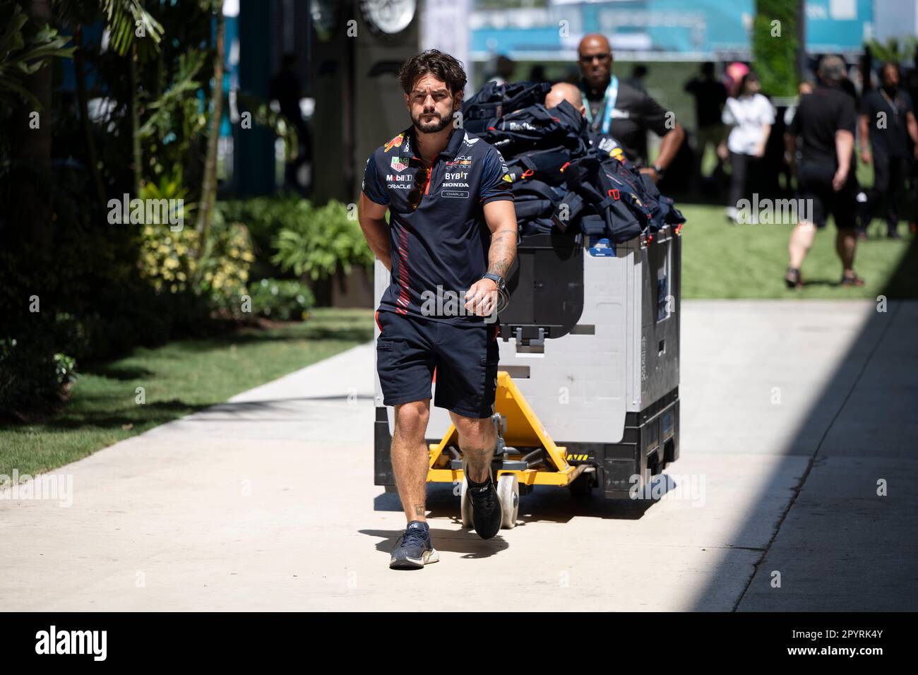 Miami, Florida, USA. 4th May, 2023. Oracle RedBull Racing mechanics and ...