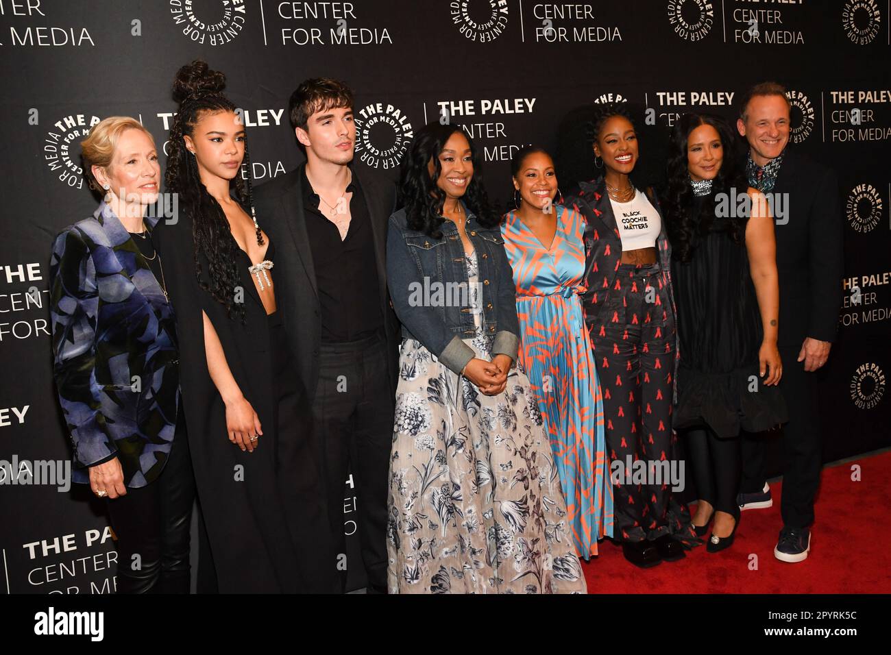 New York, USA. 04th May, 2023. Betsy Beers, India Amarteifio, Corey ...