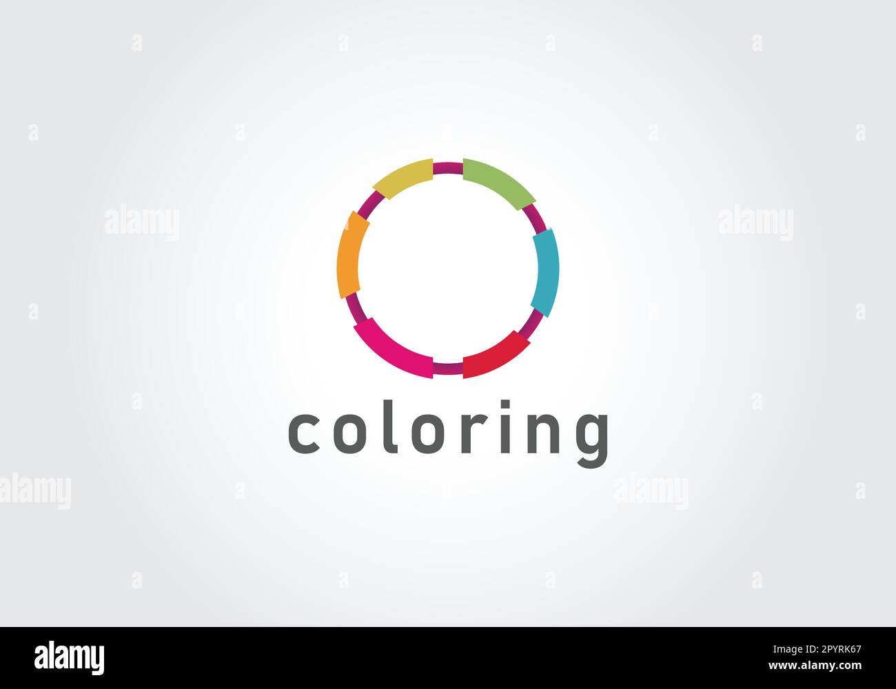 abstract vector coloring logo design template Stock Vector Image & Art ...