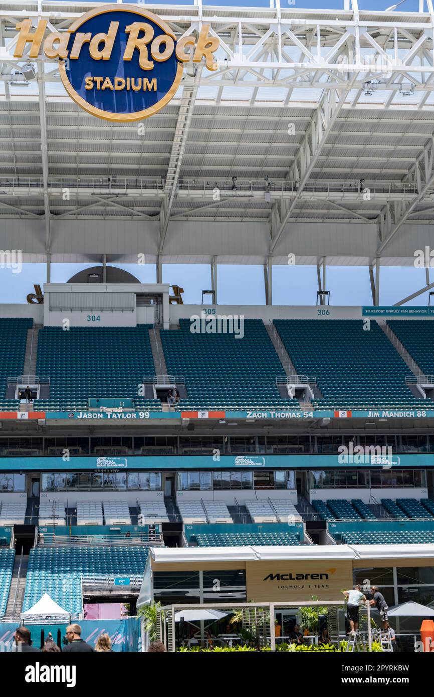 Miami, Florida, USA. 4th May, 2023. The team village paddock inside ...