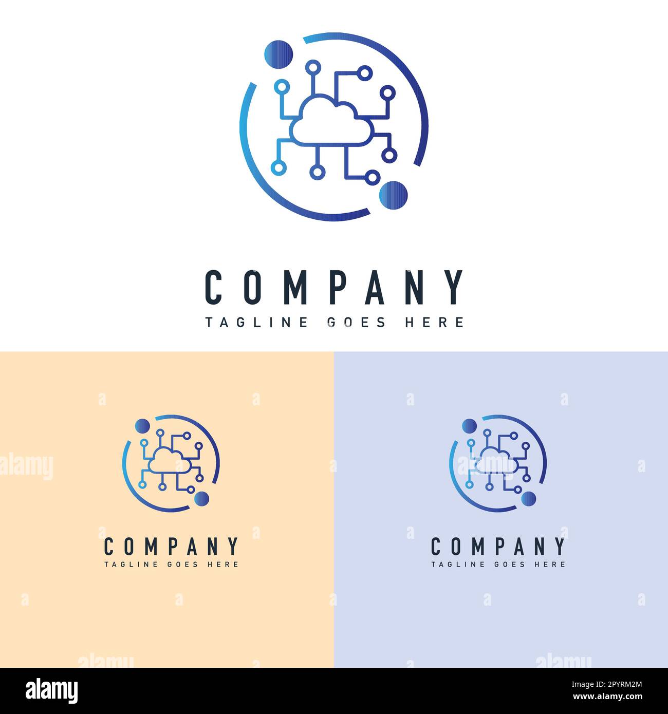 Data Center Logo Template Vector. Circuit Icon Illustration Design ...