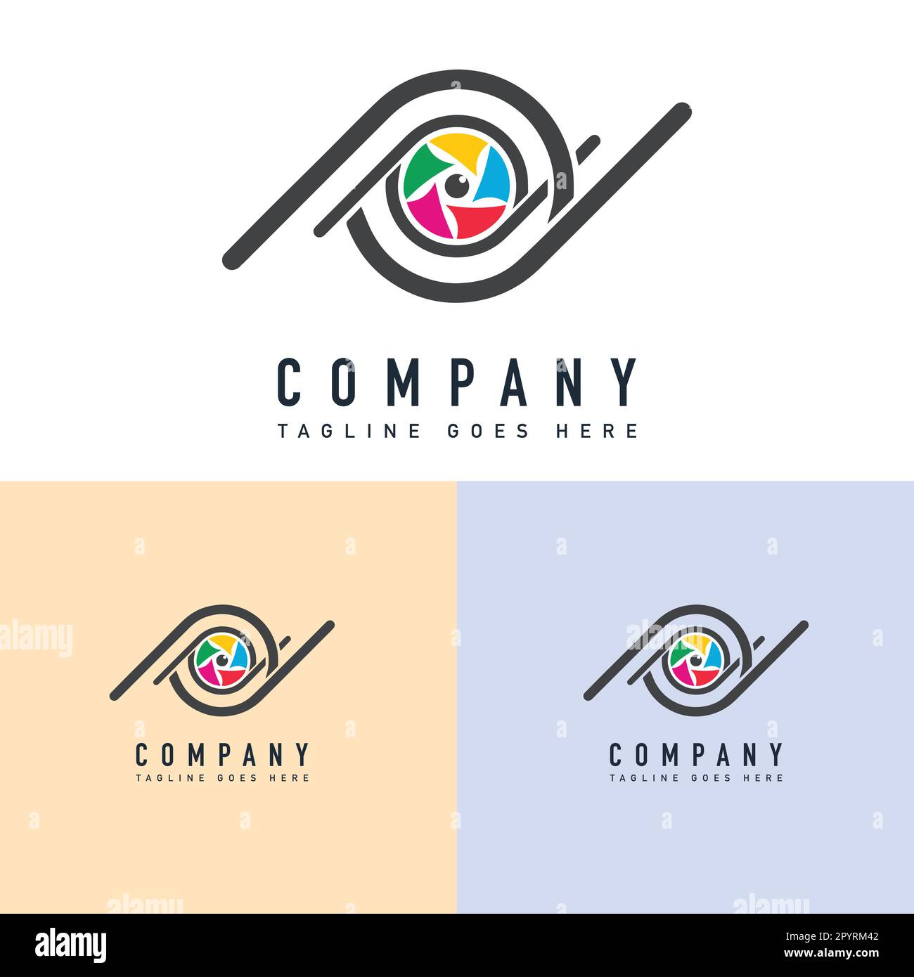 Camera logo design template. Camera logo vector icon. Camera logo ...