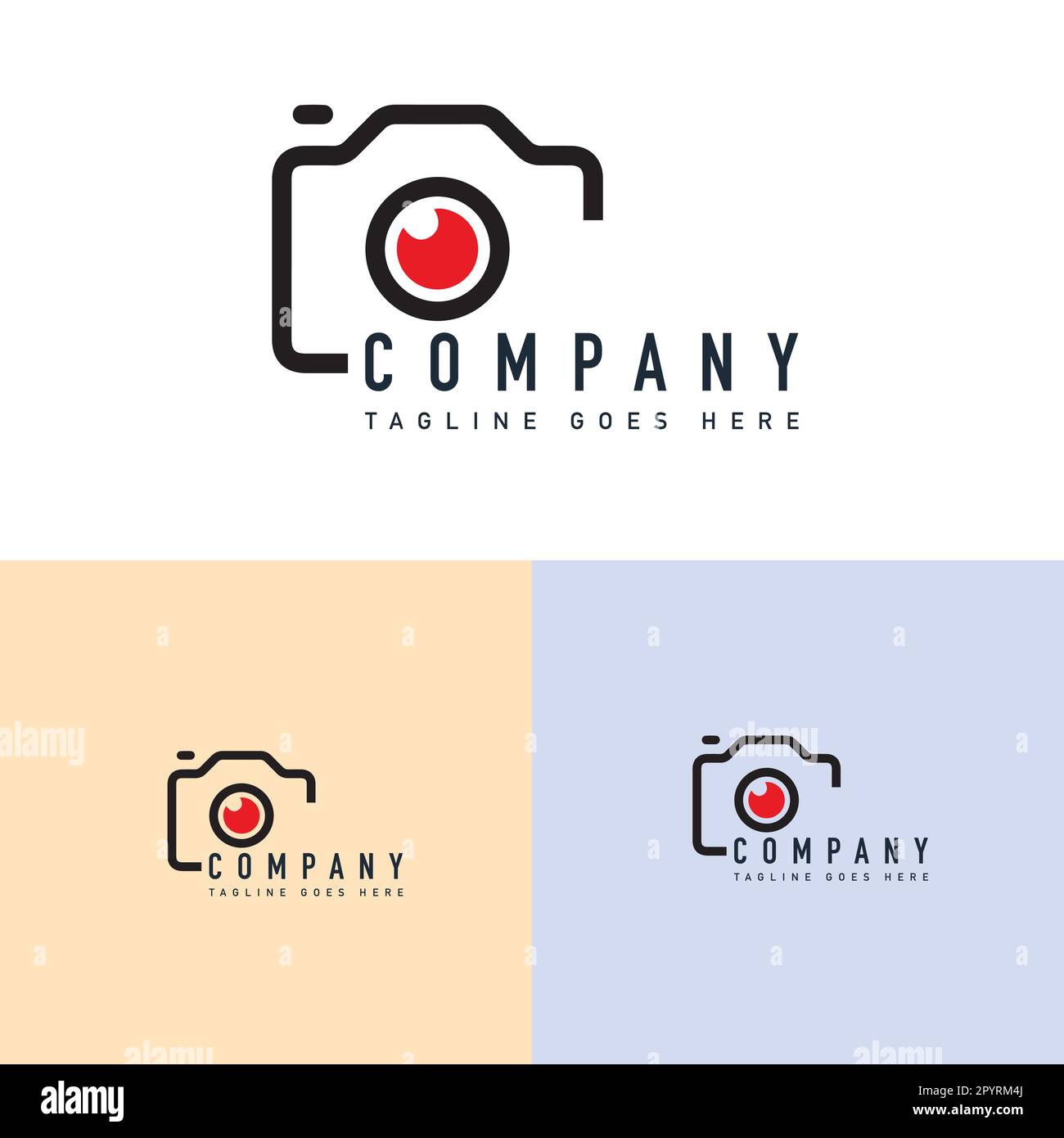 Camera logo design template. Camera logo vector icon. Camera logo ...