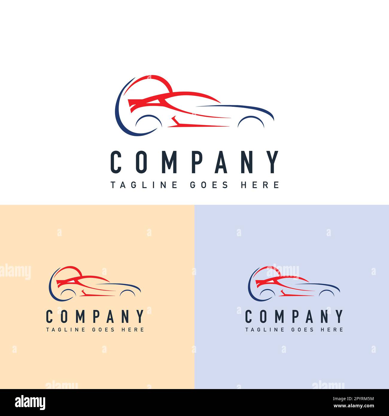 Car logo template vector isolated on white background. Car icon logo ...