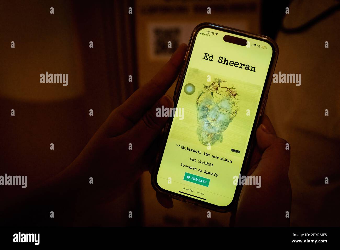 Bangkok, Thailand. 05th May, 2023. A fan scans a QR code to enter the ...
