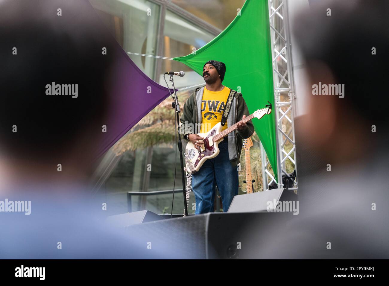 Seattle, USA. 4th May, 2023. An outside free show at the Amazon campus ...