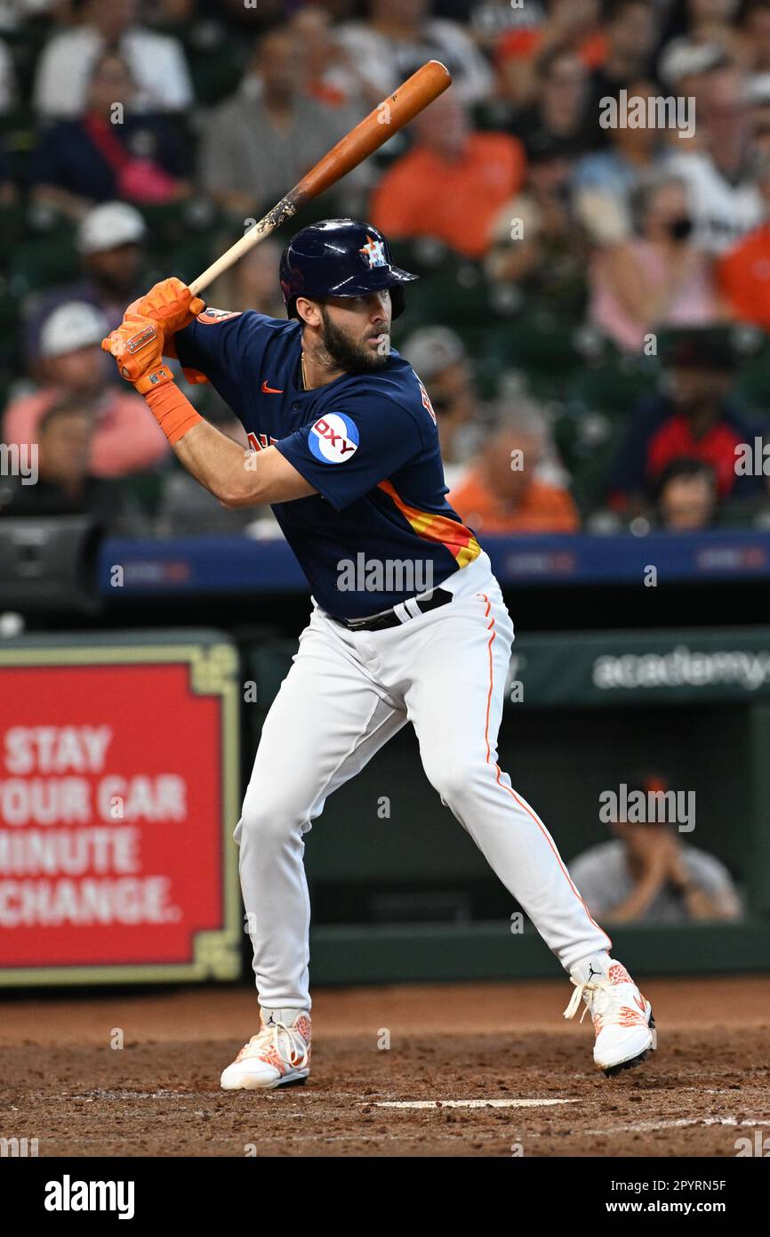 Houston Astros designated hitter David Hensley (17) in the bottom of ...