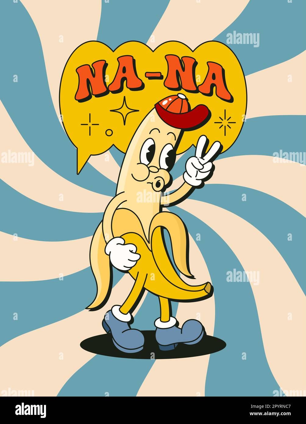 Cartoon character retro hi-res stock photography and images - Alamy