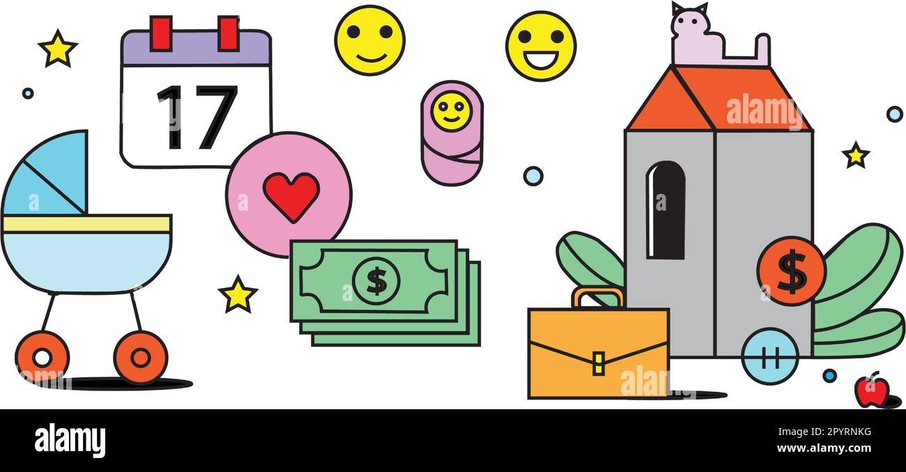 Wealth satisfaction Stock Vector Images - Alamy