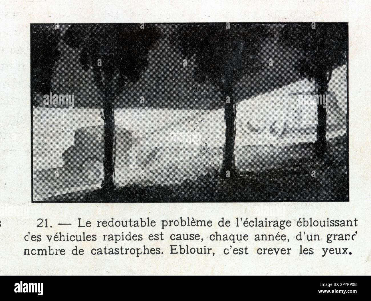 Risque d'accident, 1929. Le redoutable problème de l'éclairage ...