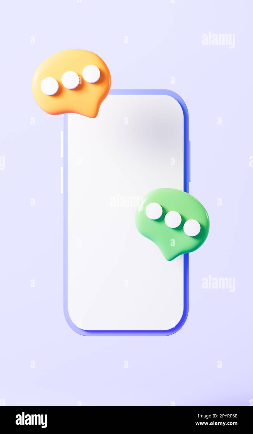 Chat notification bubble floating hi-res stock photography and images ...