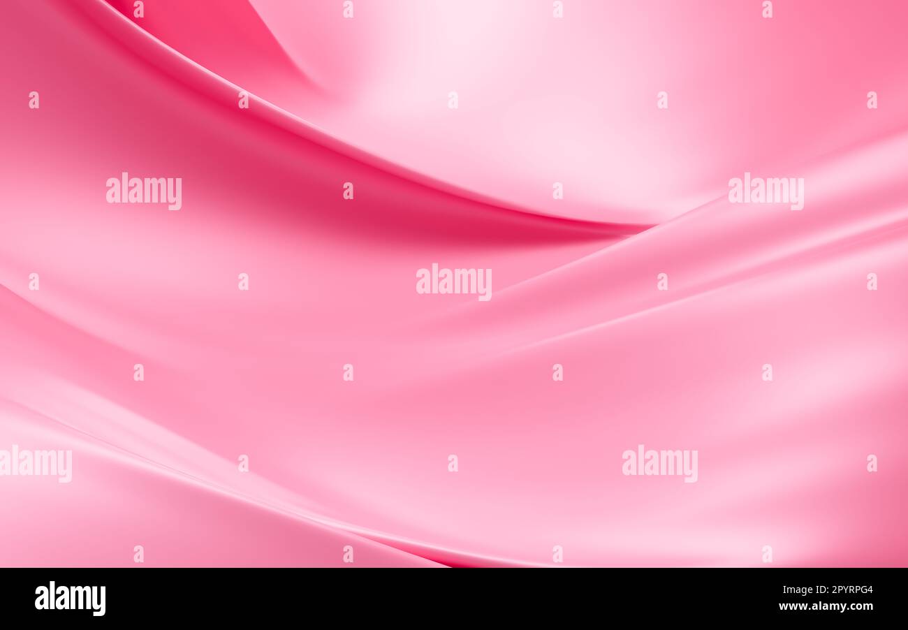 Abstract magenta fabric silk texture background, 3d rendering. Digital ...