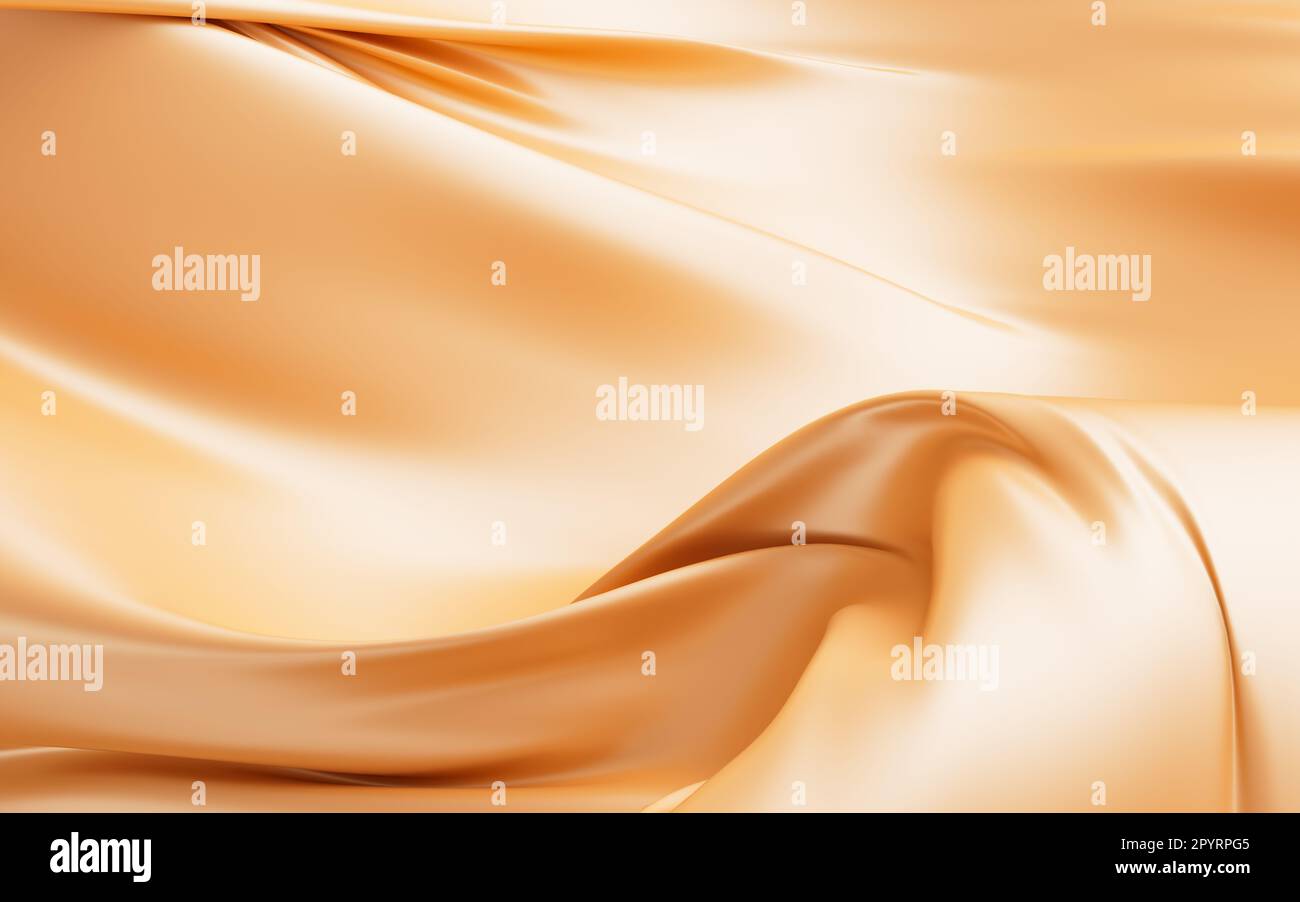 Abstract gold fabric silk texture background, 3d rendering. Digital drawing Stock Photo - Alamy