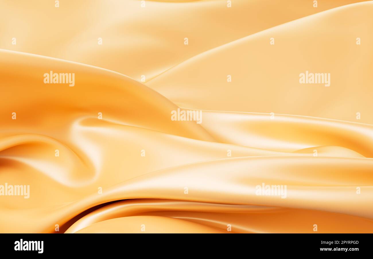 Abstract gold fabric silk texture background, 3d rendering. Digital drawing Stock Photo - Alamy