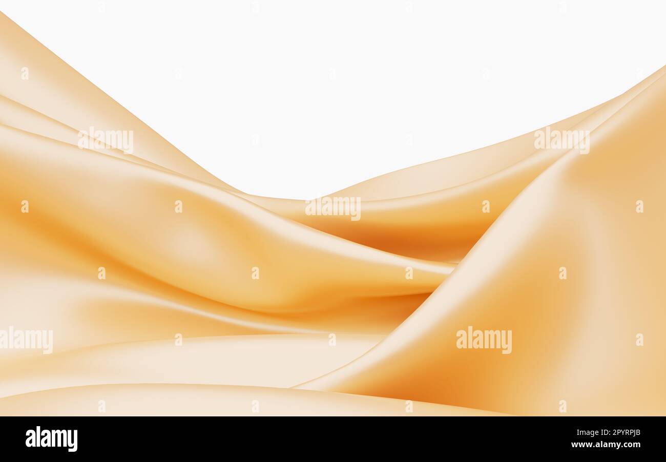 Abstract gold fabric silk texture background, 3d rendering. Digital drawing Stock Photo - Alamy
