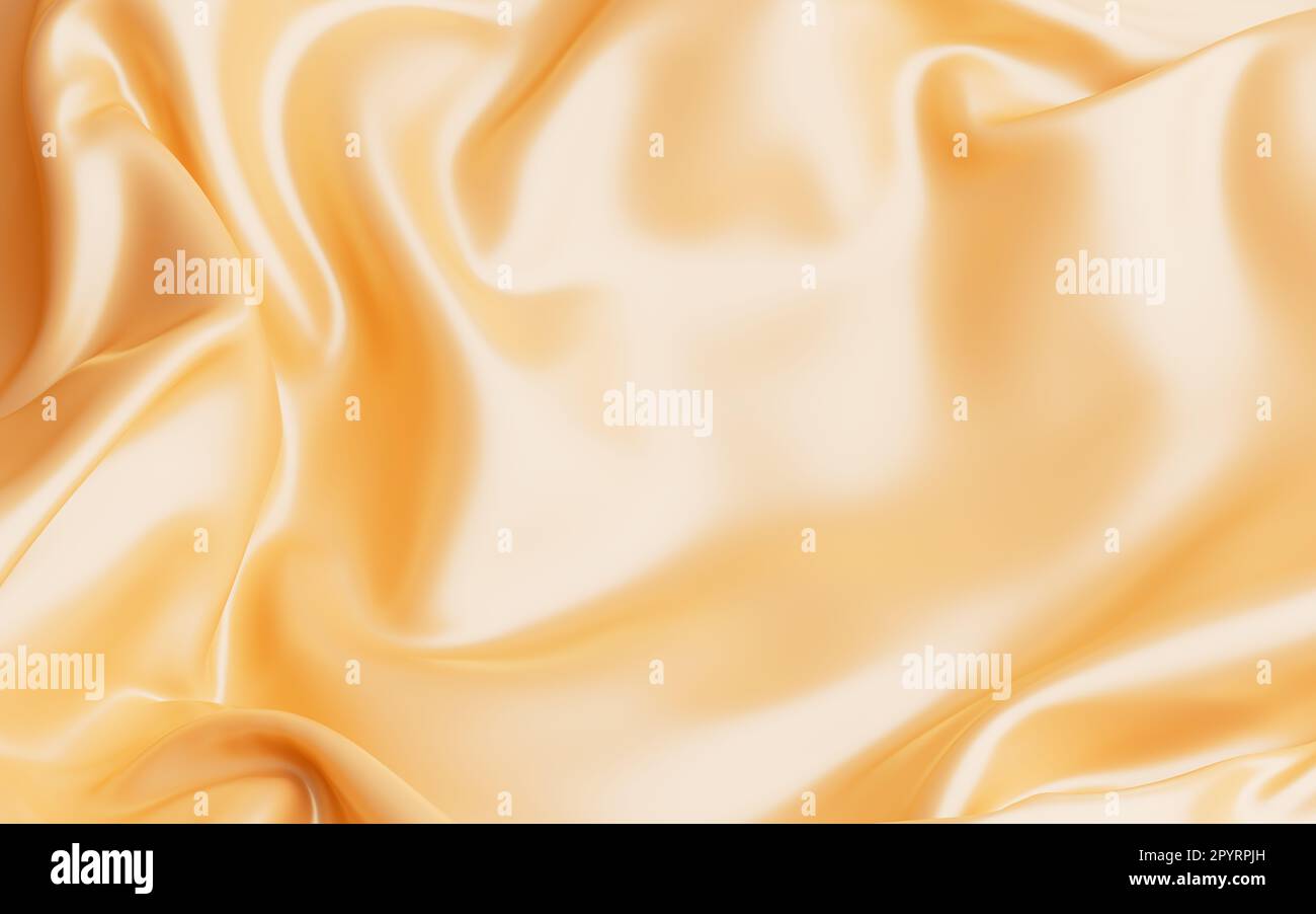 Abstract gold fabric silk texture background, 3d rendering. Digital drawing Stock Photo - Alamy