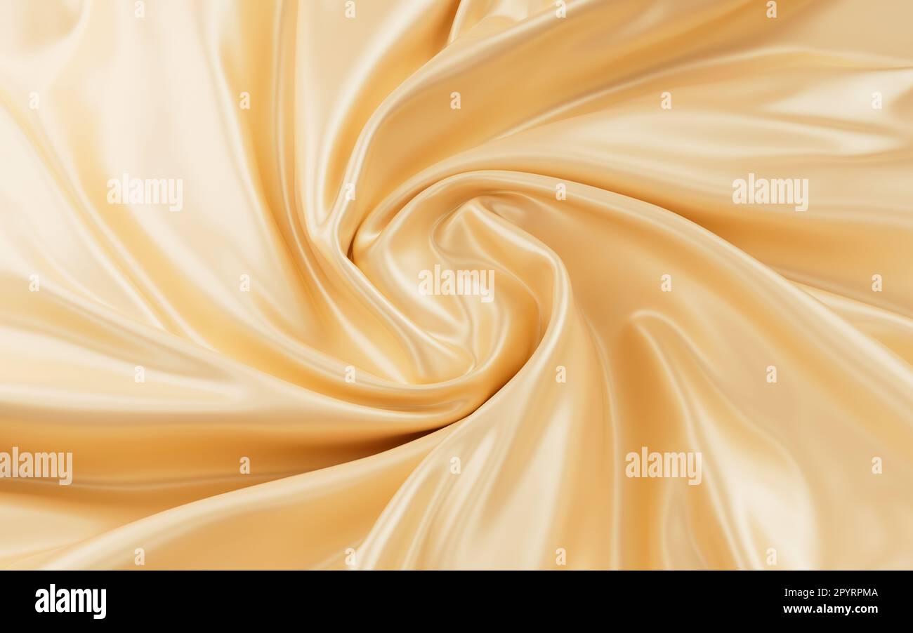 Abstract gold fabric silk texture background, 3d rendering. Digital drawing Stock Photo - Alamy
