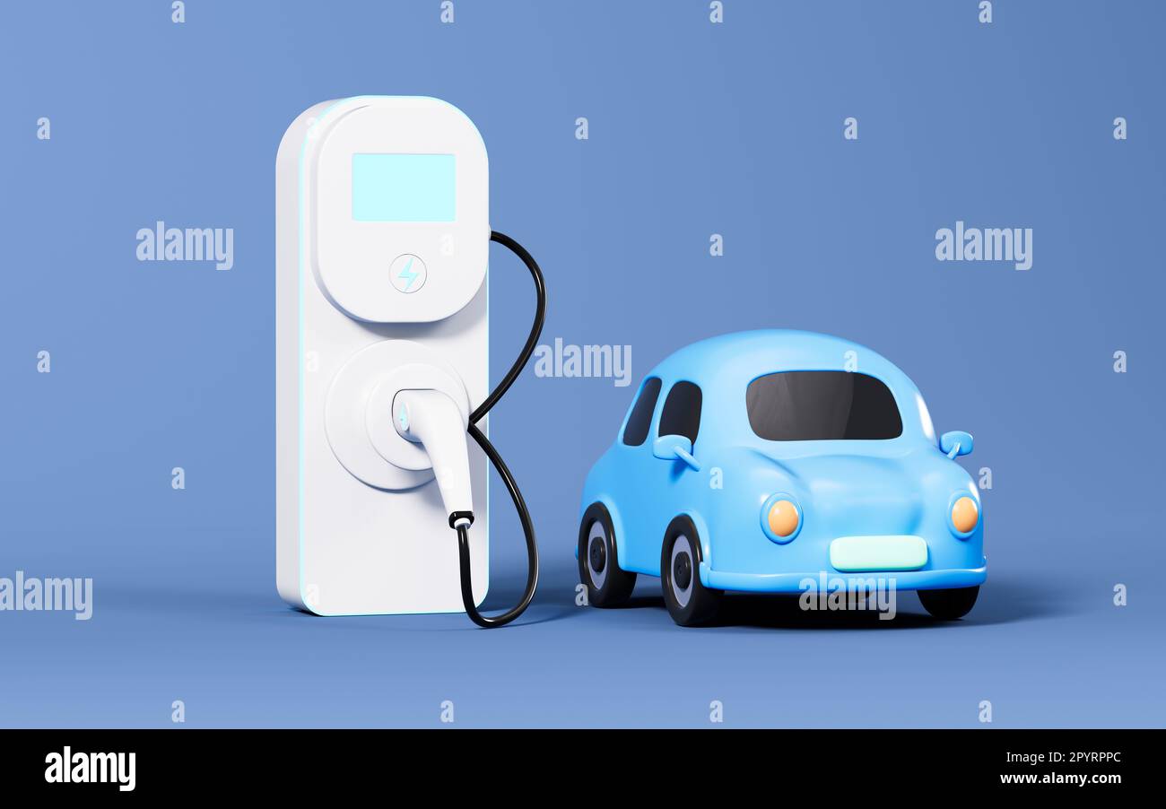 Automobile charging pile is charging the car, electric vehicle charging ...