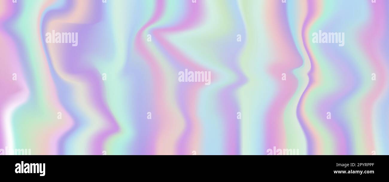 Hologram texture background. Iridescent striped gradient. Neon rainbow ...