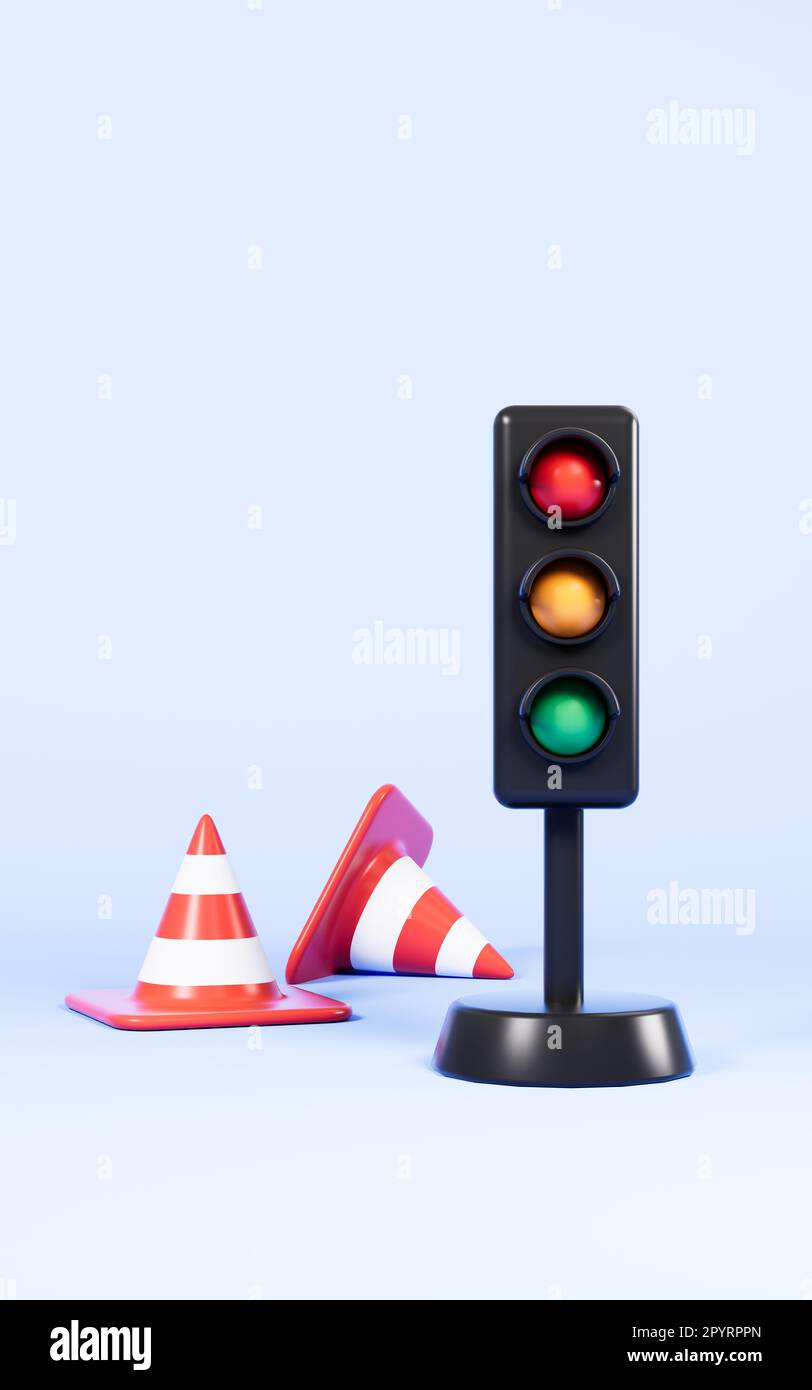 How To Draw A 3d Traffic Cone