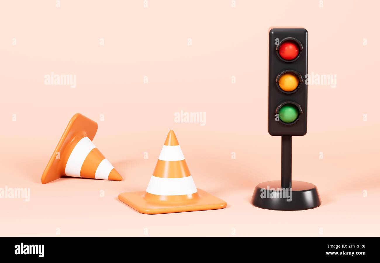 How To Draw A 3d Traffic Cone
