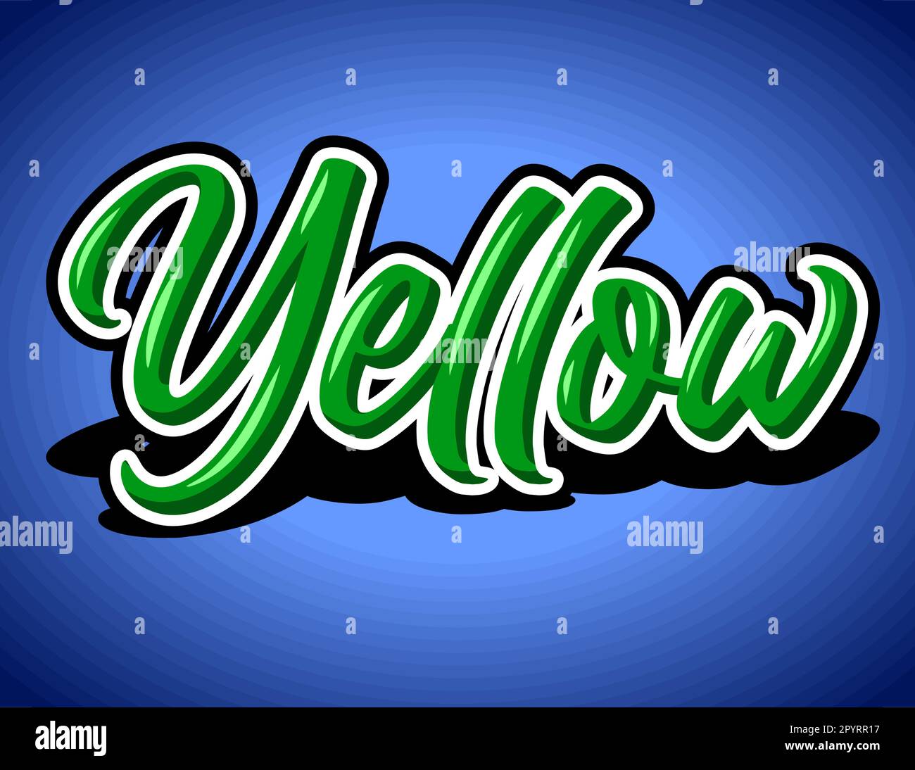 Blue and orange lettering Stock Vector Images - Alamy