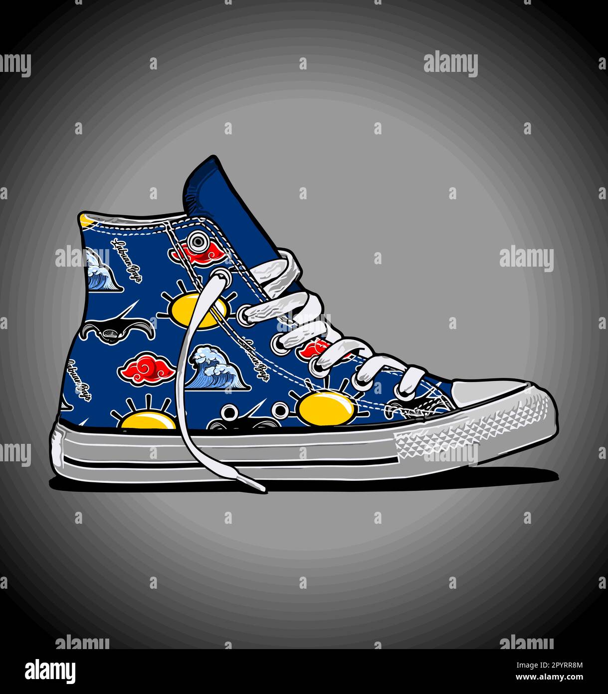 sneakers vector template Stock Vector Image & Art - Alamy