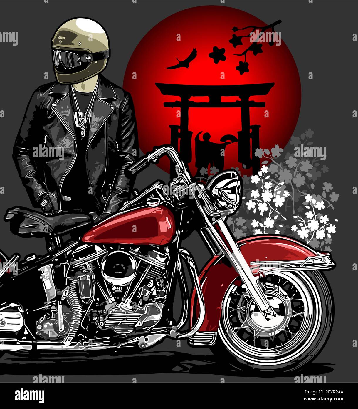 classic motorcycle vector template Stock Vector Image & Art - Alamy