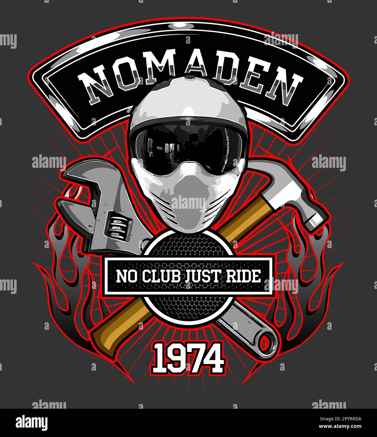 motorcycle club logo Stock Vector Image & Art - Alamy