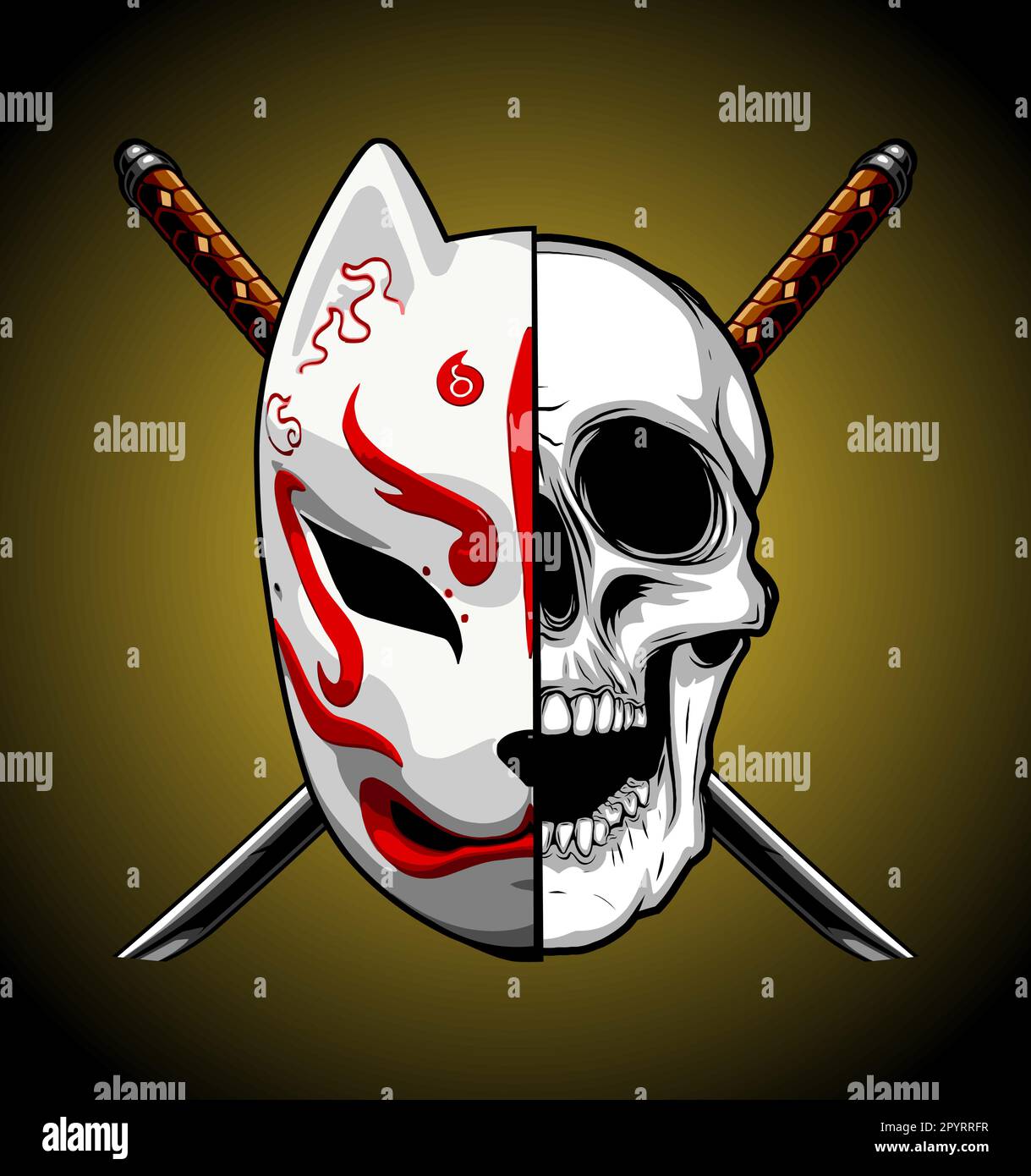 Japanese traditional mask Stock Vector Image & Art - Alamy