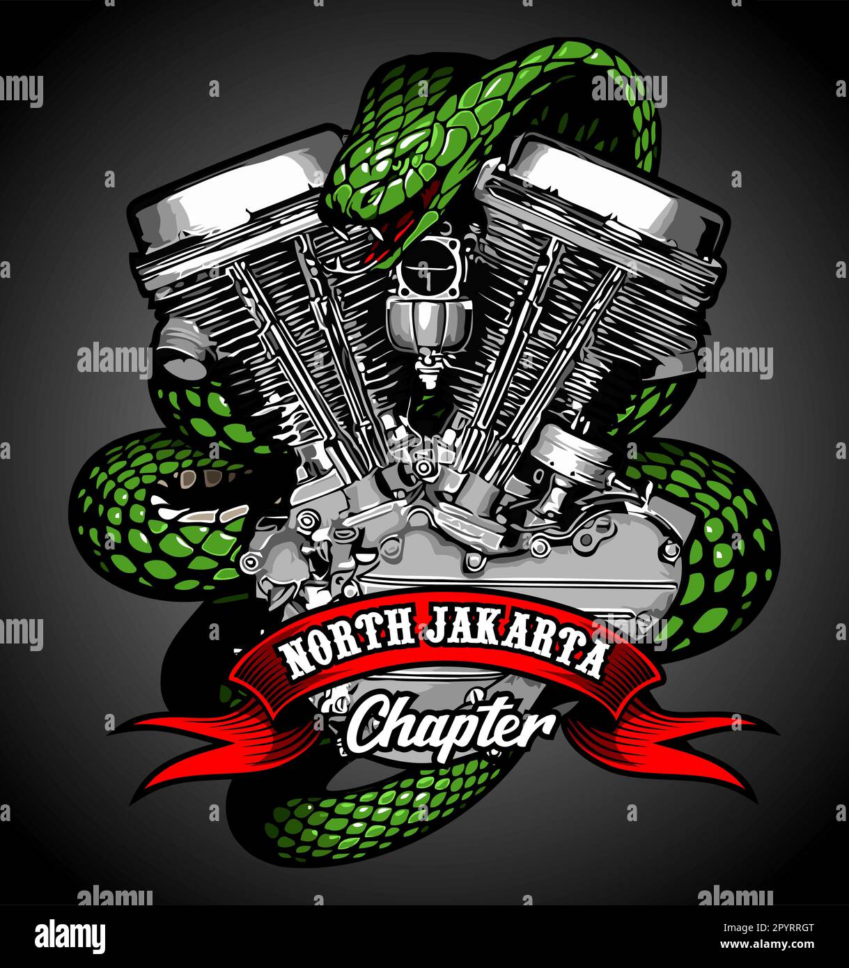 v-twin vector template Stock Vector Image & Art - Alamy