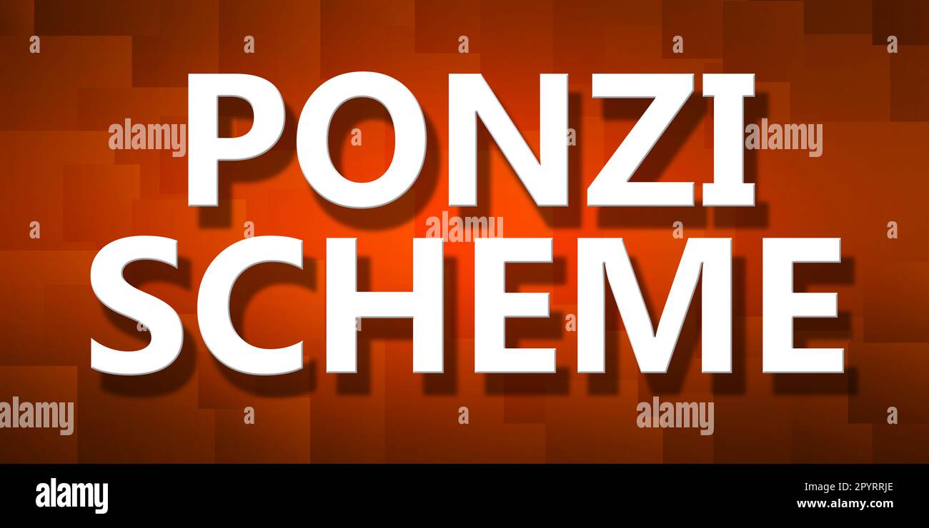 Ponzi Scheme on pixelated background, 3d rendering Stock Photo - Alamy