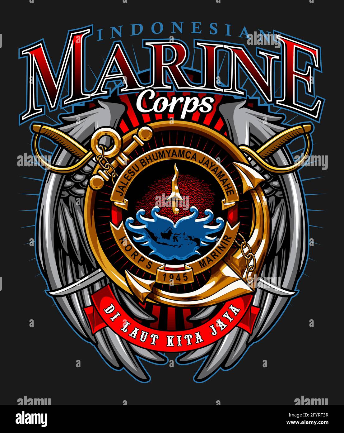 indonesia marine logo Stock Vector Image & Art - Alamy