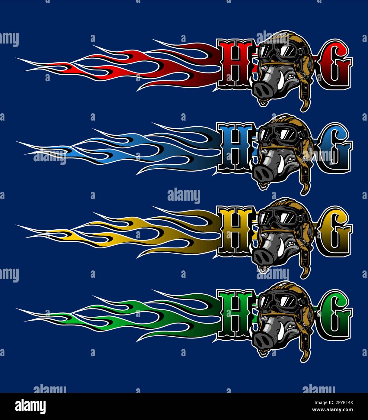 Fire boar Stock Vector Images - Alamy