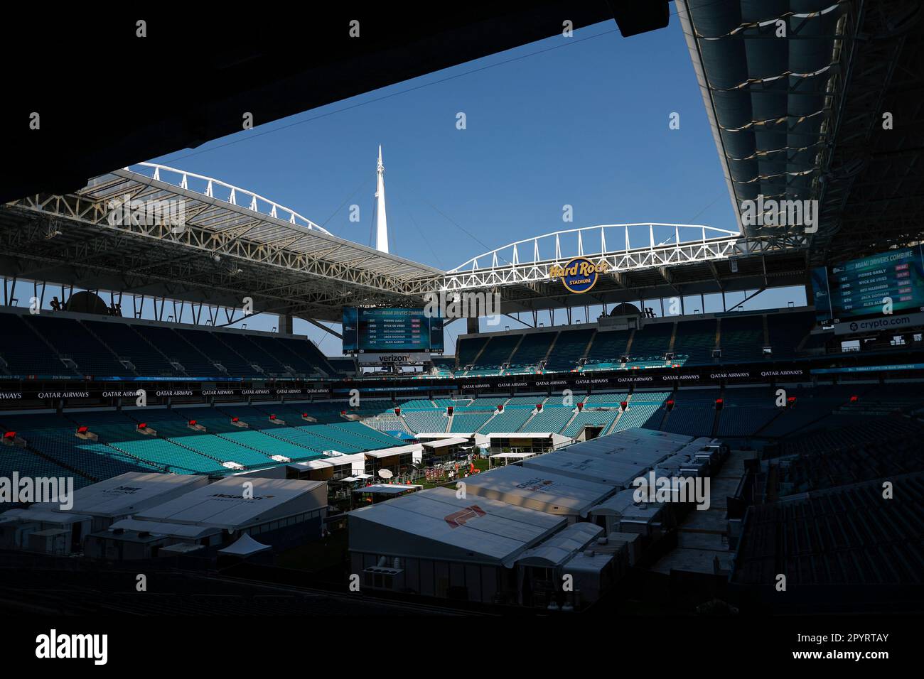 Miami, USA. 4th May, 2023. F1 Paddock inside Hard Rock Stadium, F1 ...