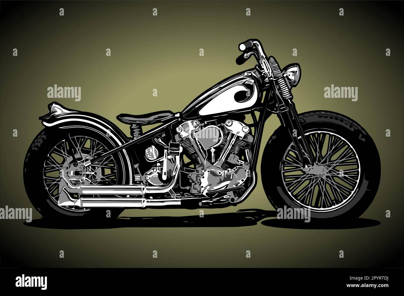 classic motorcycle vector template Stock Vector Image & Art - Alamy