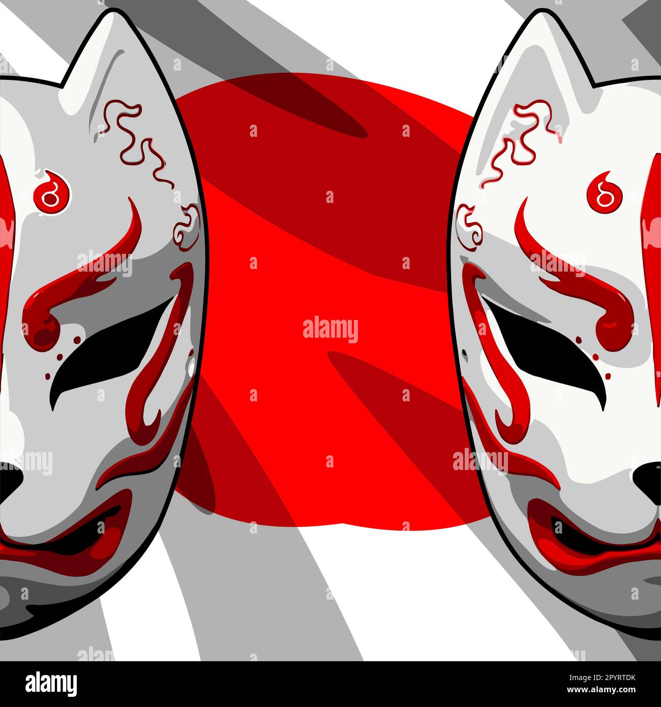 Japanese traditional mask Stock Vector Image & Art - Alamy