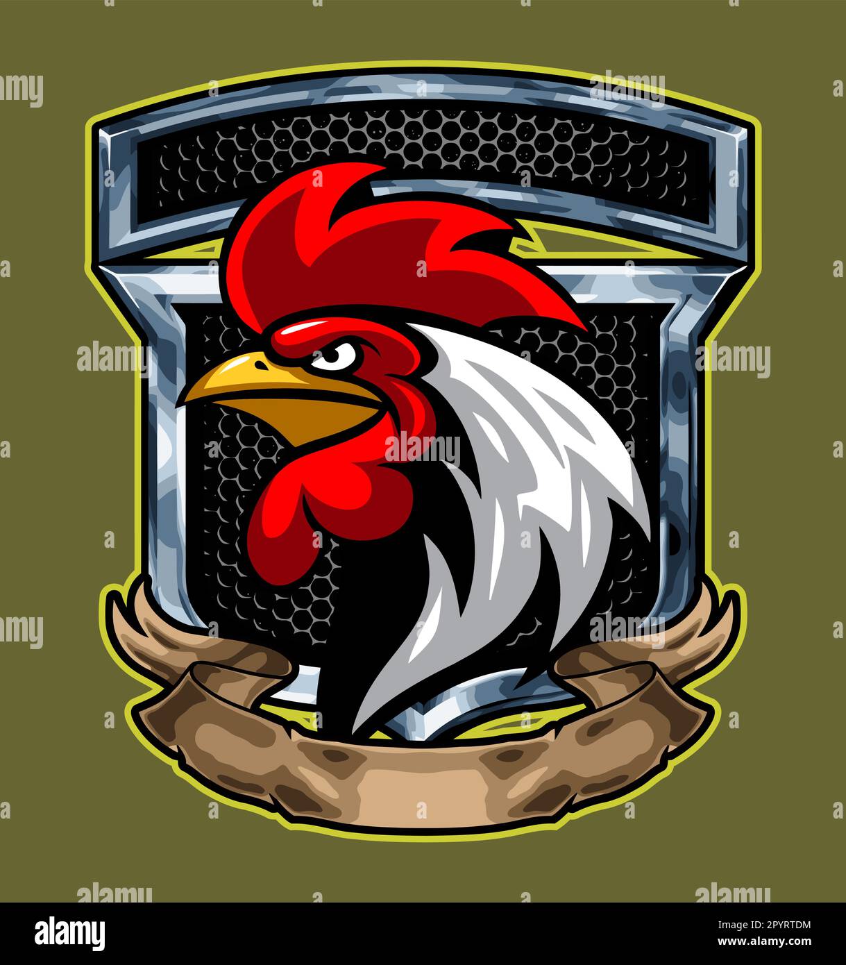 chicken head as logo Stock Vector Image & Art - Alamy