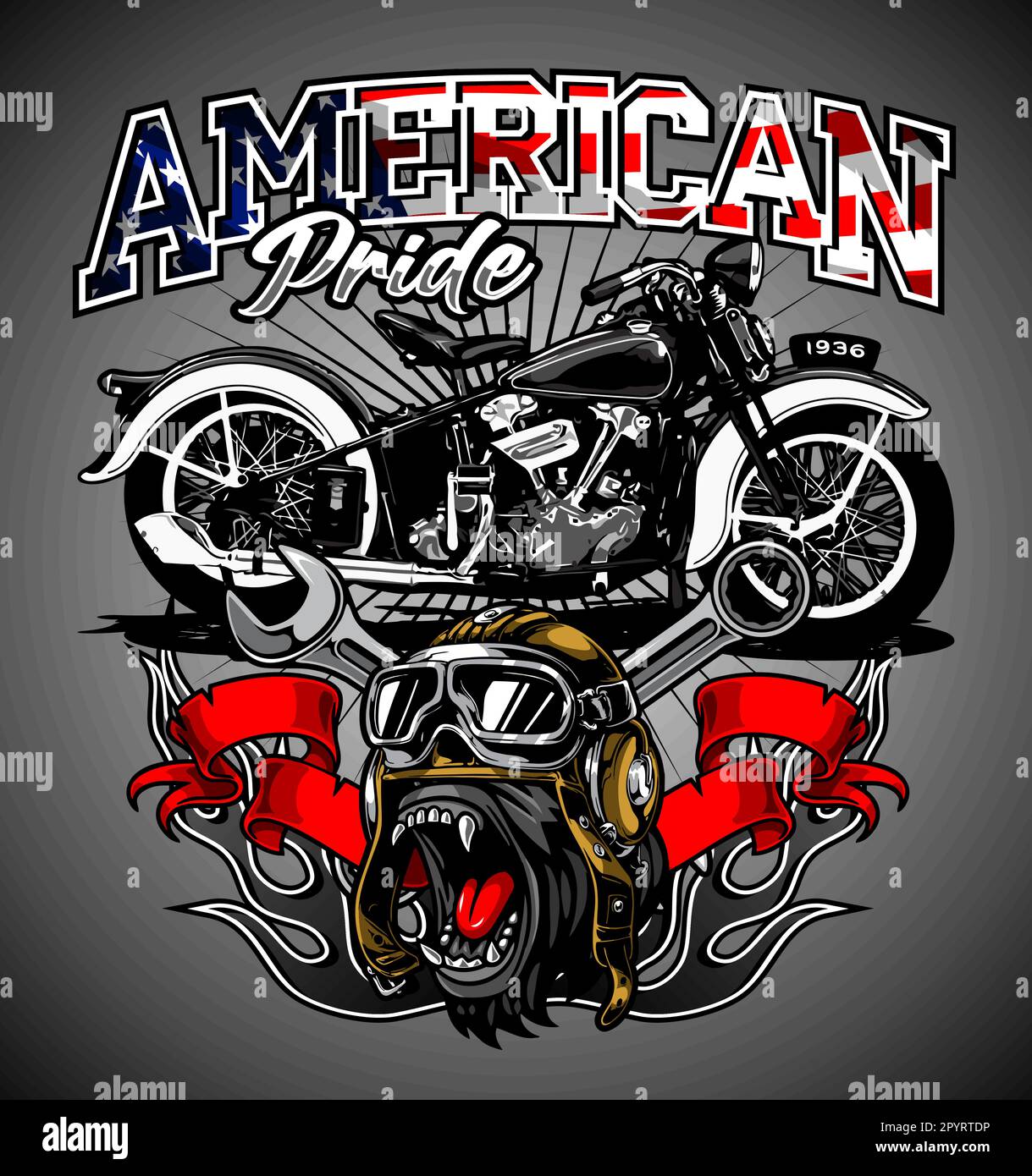 classic motorcycle vector template Stock Vector Image & Art - Alamy