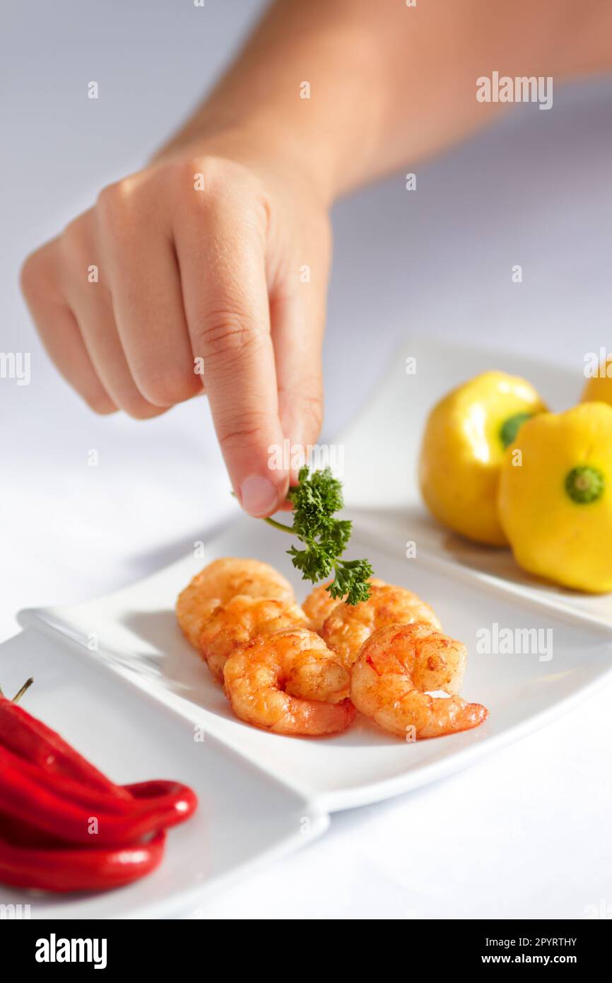 Luxury plating hi-res stock photography and images - Alamy