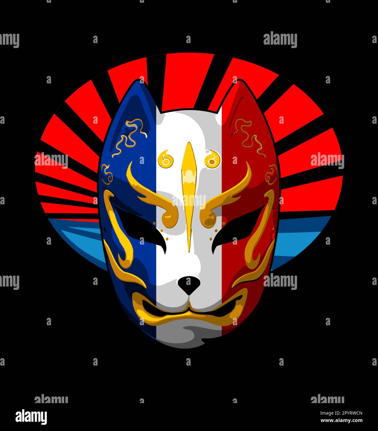 Japanese traditional mask Stock Vector Image & Art - Alamy