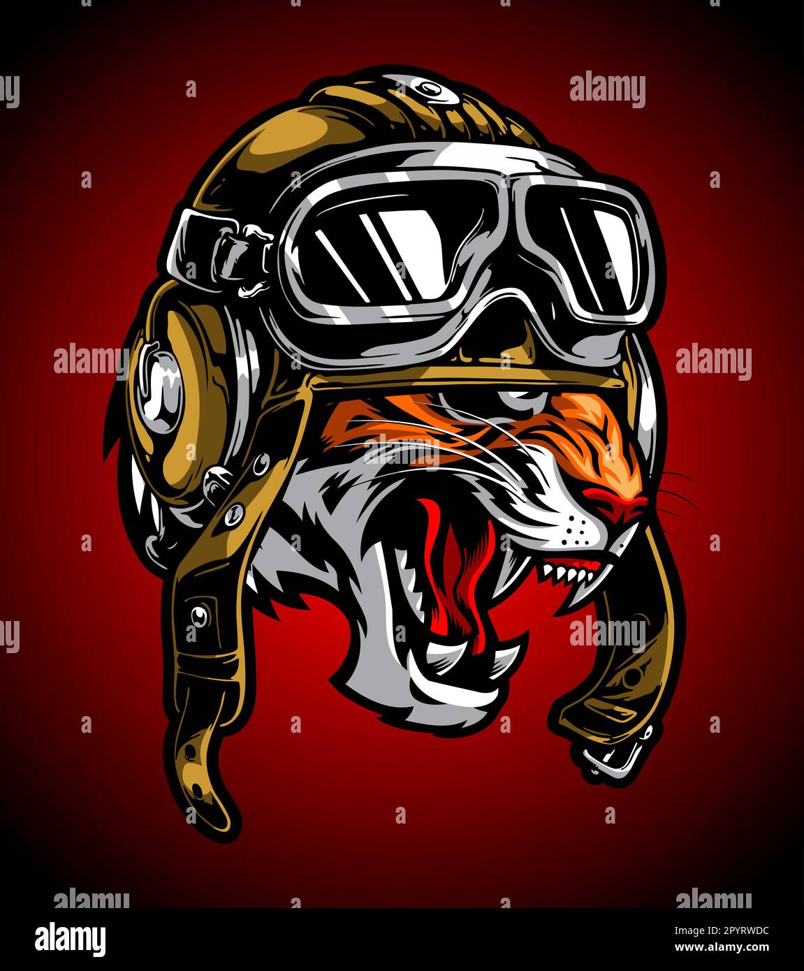 animal head wearing helmet Stock Vector Image & Art - Alamy