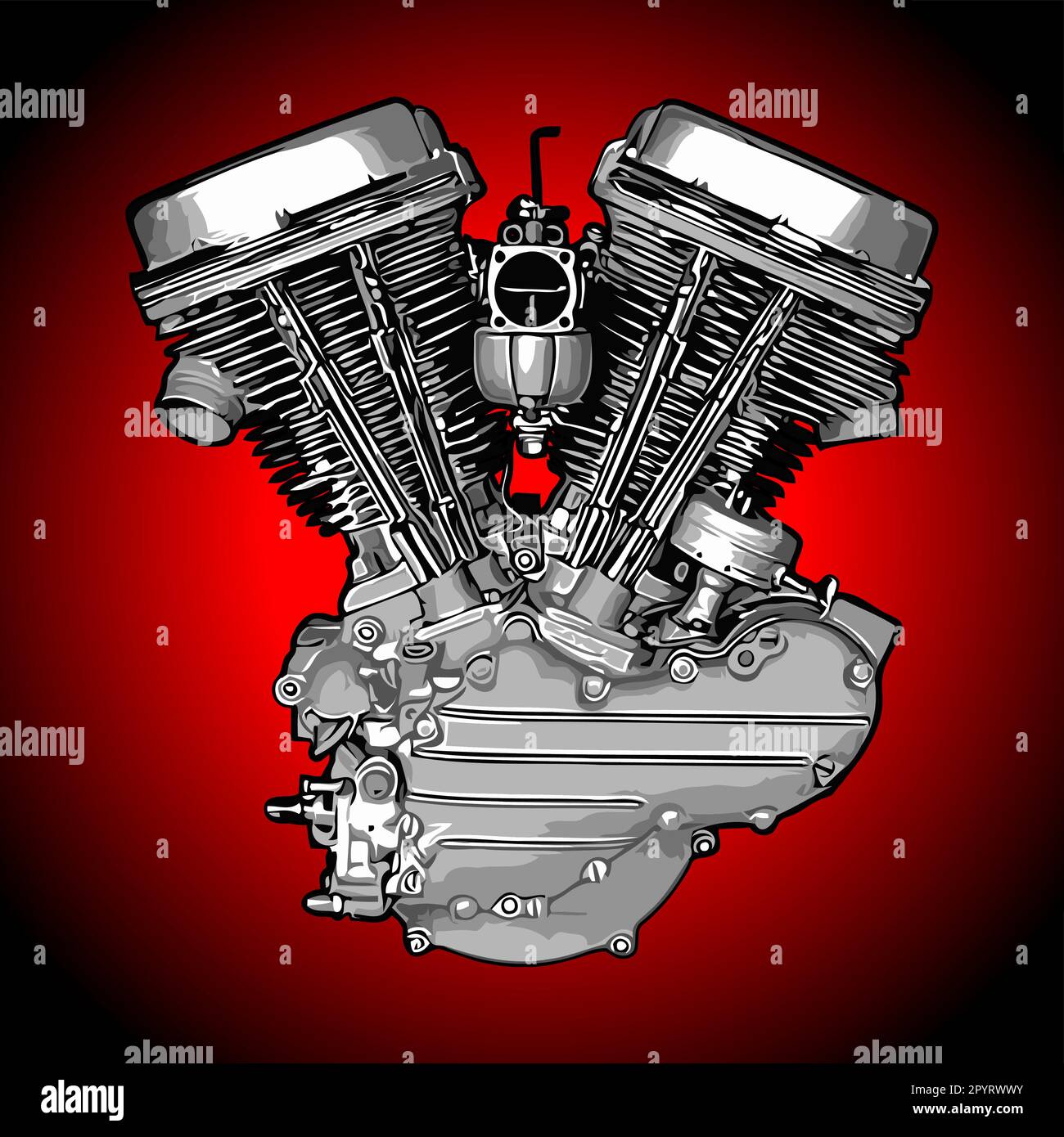 v-twin vector template Stock Vector Image & Art - Alamy